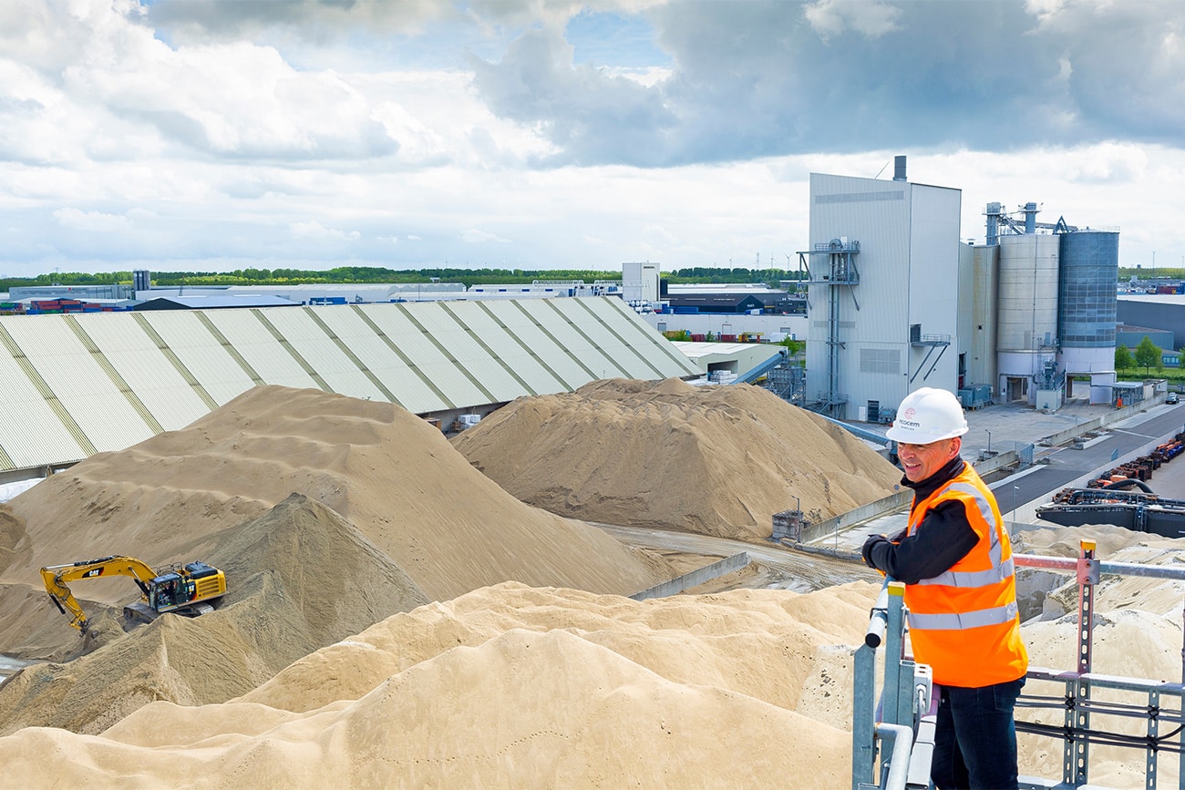 ‘Groen’ beton met gemalen hoogovenslak