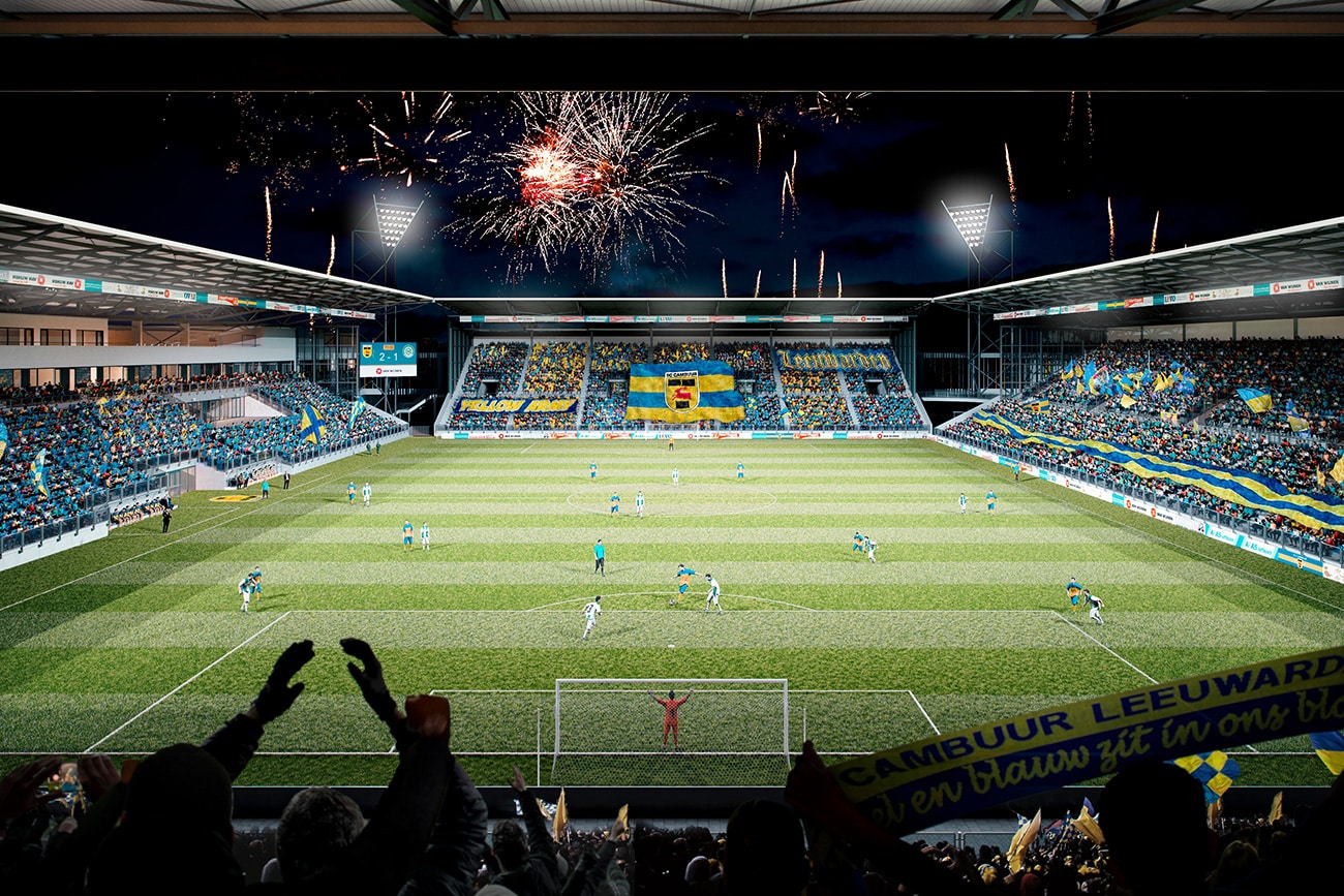 Nieuw stadion SC Cambuur: Ontworpen in samenwerkingmet de achterban