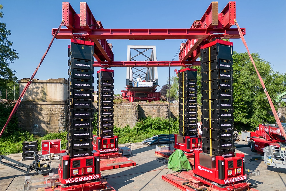 Bruggen verzetten in Duitsland