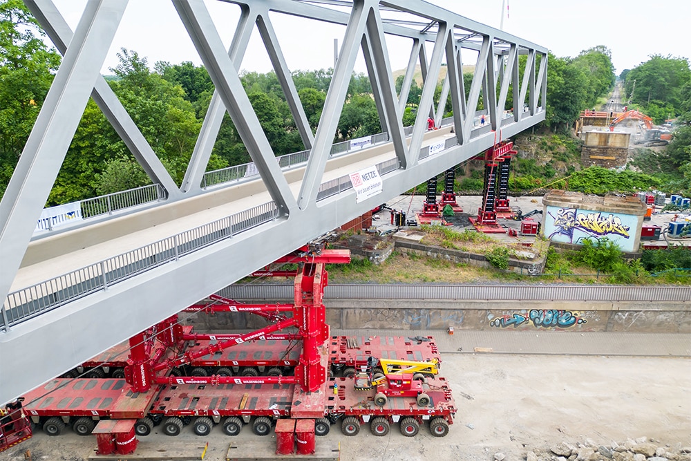 Bruggen verzetten in Duitsland