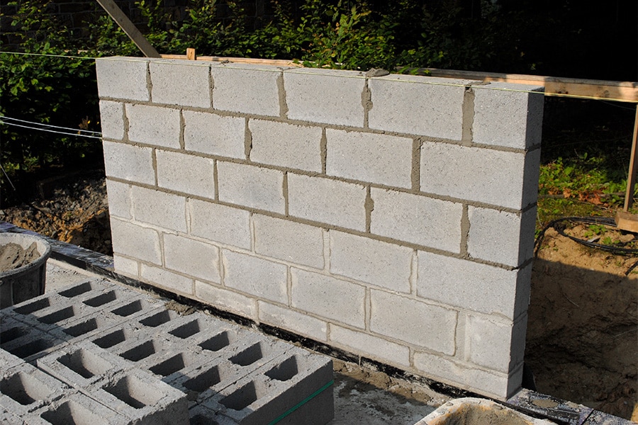 Thermal conductivity hollow concrete masonry bricks